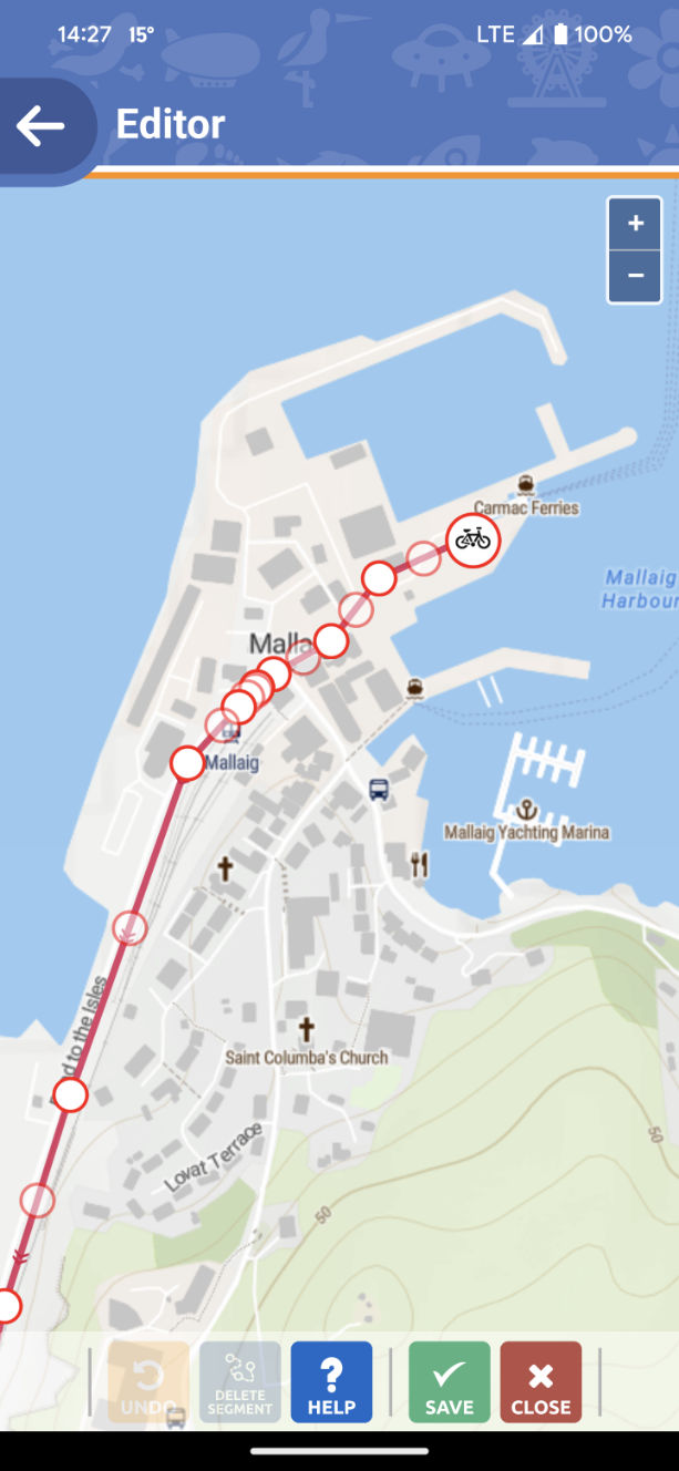 Edit Leg - Pebbls Adventures Guide - Travel Tracking App Support